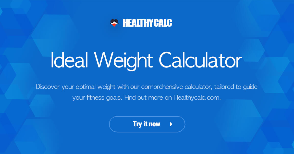 Free Online Ideal Body Weight Calculator