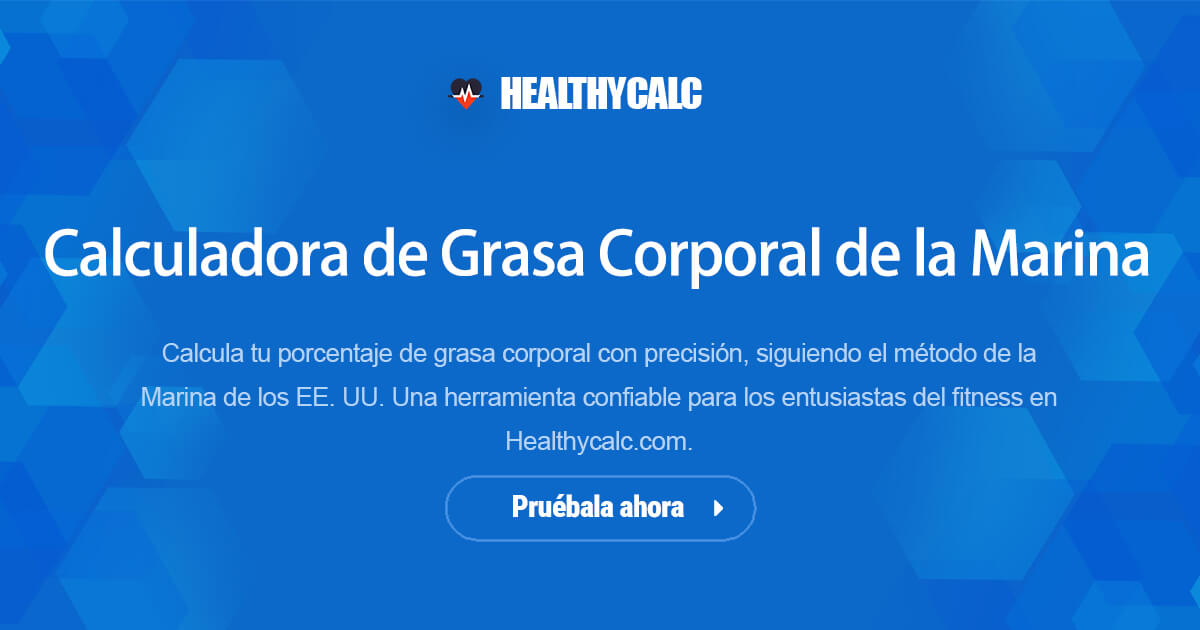 Calculadora de grasa corporal de la Marina en línea gratis