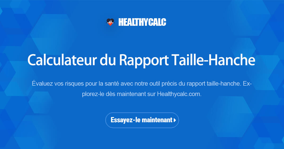 Calculateur gratuit en ligne de ratio taille-hanches (WHR)
